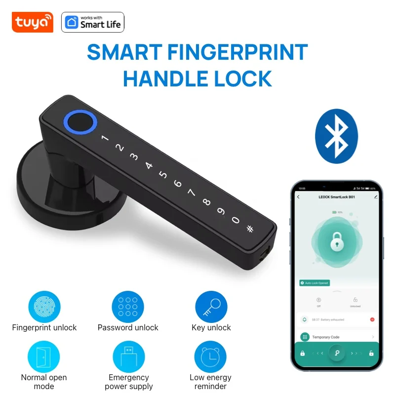 Tuya-keyless-entry-door-lock-Bluetooth-short-range-APP-Control-smart-door-handle-single-row-5.jpg