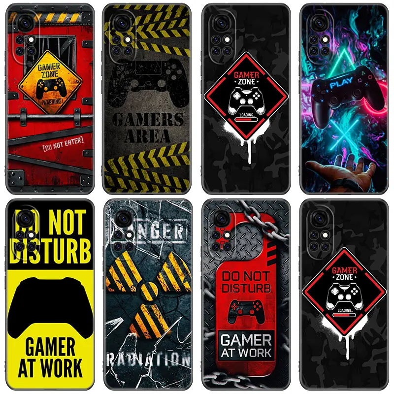 Funda de teléfono para jugadores de Game Zone, carcasa negra suave para ...