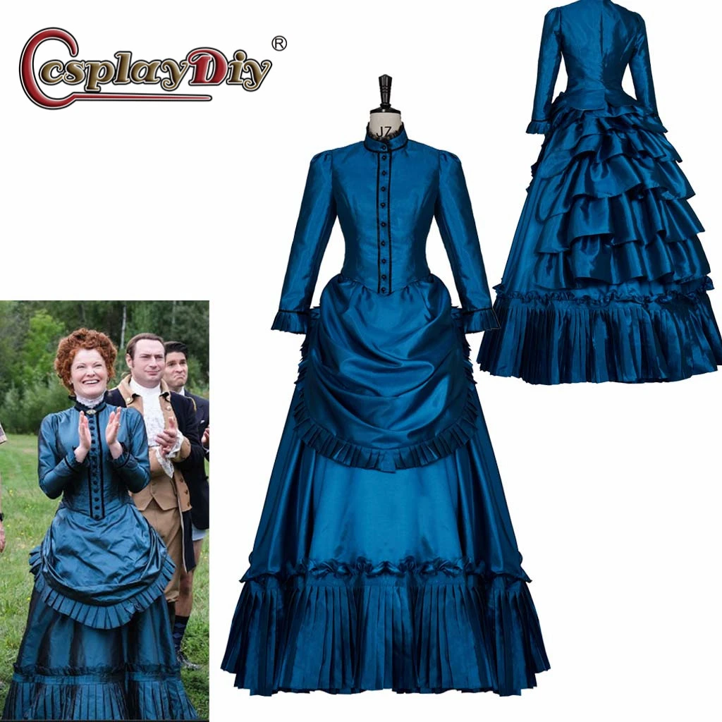 Ghosts Hetty Cosplay Costume Victorian Lady Edwardian Dress Top Bustle ...