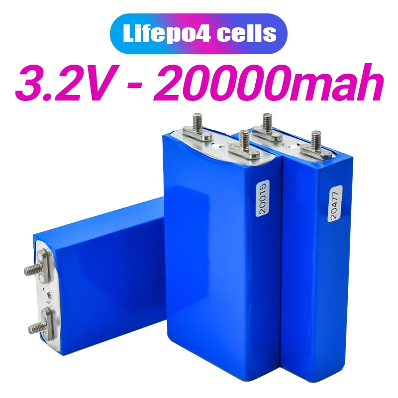 100-Brand-NEW-3-2V-20Ah-LiFePO4-Battery-Cell-Lithium-Iron-Phosphate ...