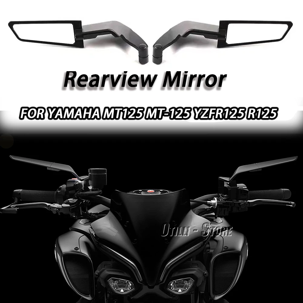 For-Yamaha-MT125-MT-125-YZFR125-R125-Universal-Motorcycle-Mirror-Wind ...