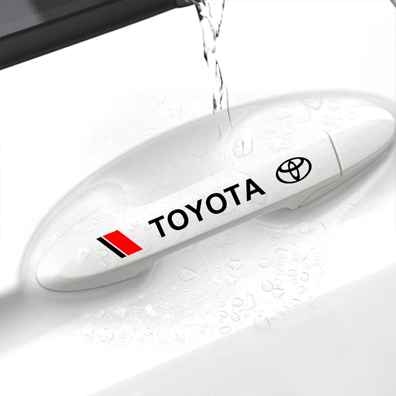 4PCS Car Door Handle Sticker Auto Body Stickers Waterproof Badge Decals ...