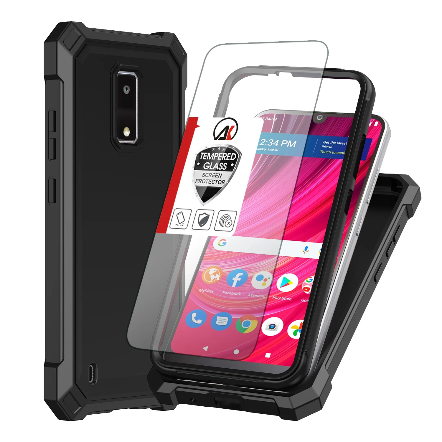 For-BLU-View-4-B135DL-View-2-2023-Case-Full-Body-Shockproof-Impact ...