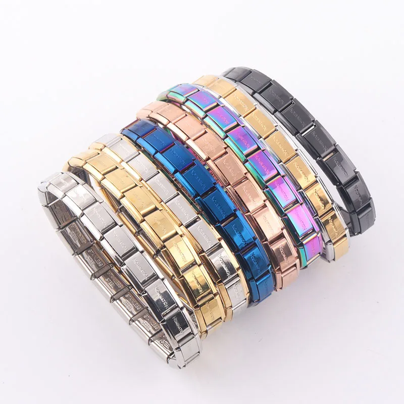 2024-New-Women-S-Jewelry-Personalized-Module-Bracelet-Itanlian-Elastic ...