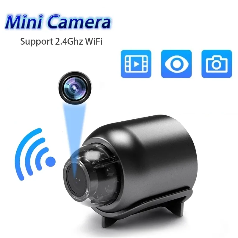 X5 mini ip segurança câmera, wi-fi, hd 1080p, visão noturna, detecção ...
