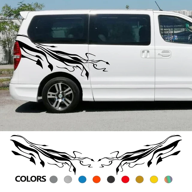 Van Door Side Stickers For Hyundai Grand Starex H1 Royale, 59% OFF