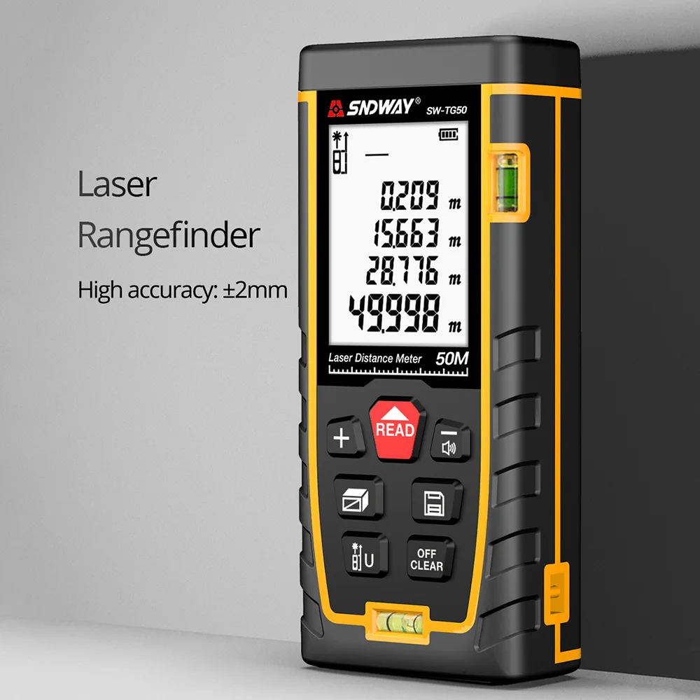 SW-TG 50/70/100/120M Measure Distance Meter Laser Levels Portable ...