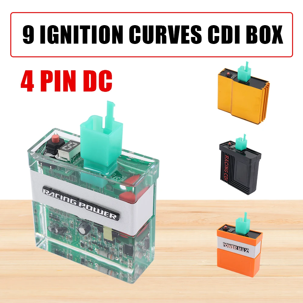 DC-4-Pins-Digital-Adjustable-9-Ignition-Curves-Racing-CDI-Digital-Unit ...