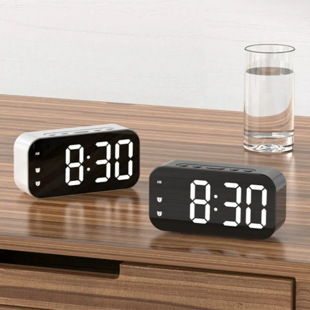 LED-Alarm-Clock-Plug-In-Electronic-Digital-Clock-Dual-Alarms ...