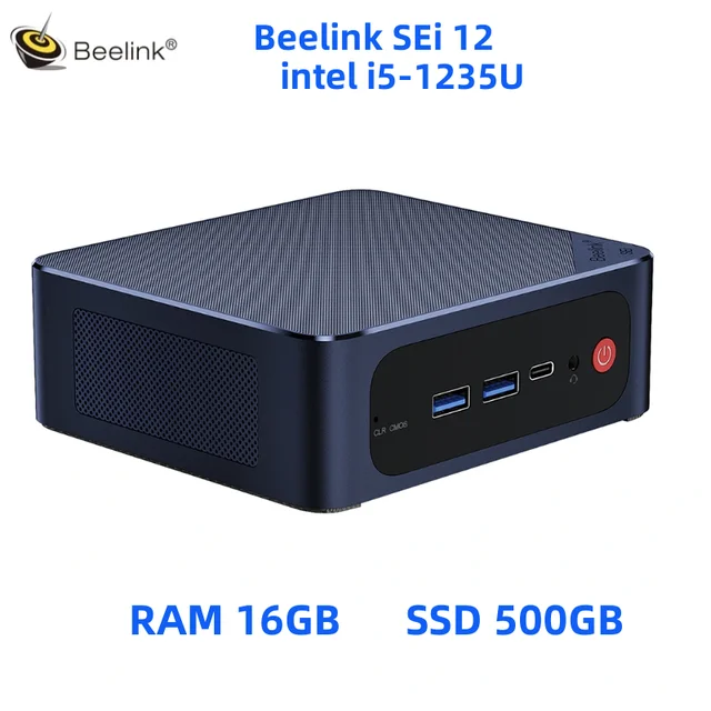 Beelink SEi12 Mini PC Intel 12th Gen i5 12450H RAM 16GB ssd 500GB Type C 4k dp Gaming beelink ...