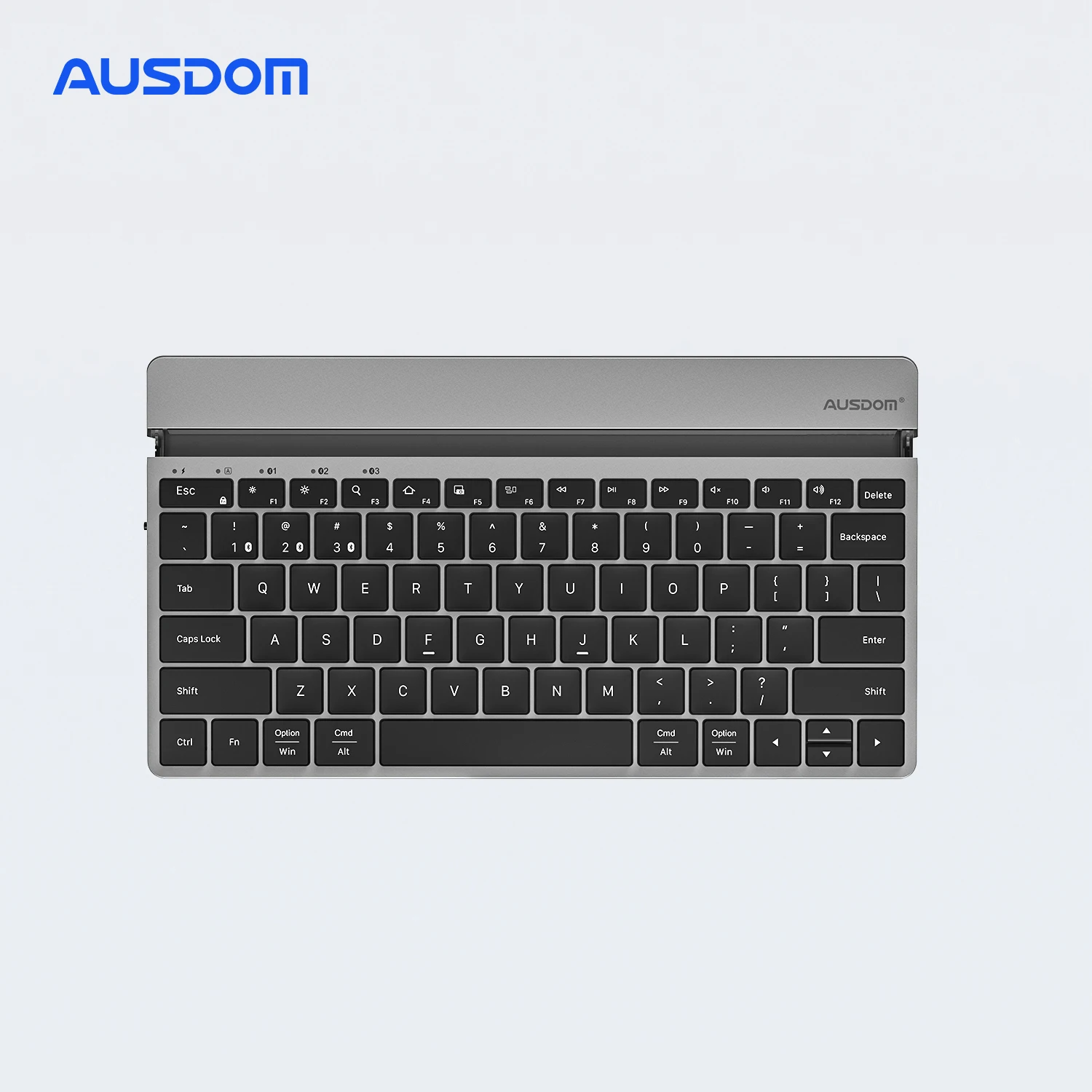 Bluetooth-5-1-Wireless-Rechargeable-Slim-Keyboard-With-Sliding-Stand ...