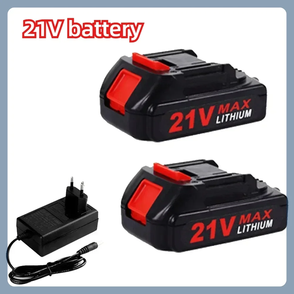 21V Rechargeable Lithium Ion Battery High Capacity Cordless Electric ...