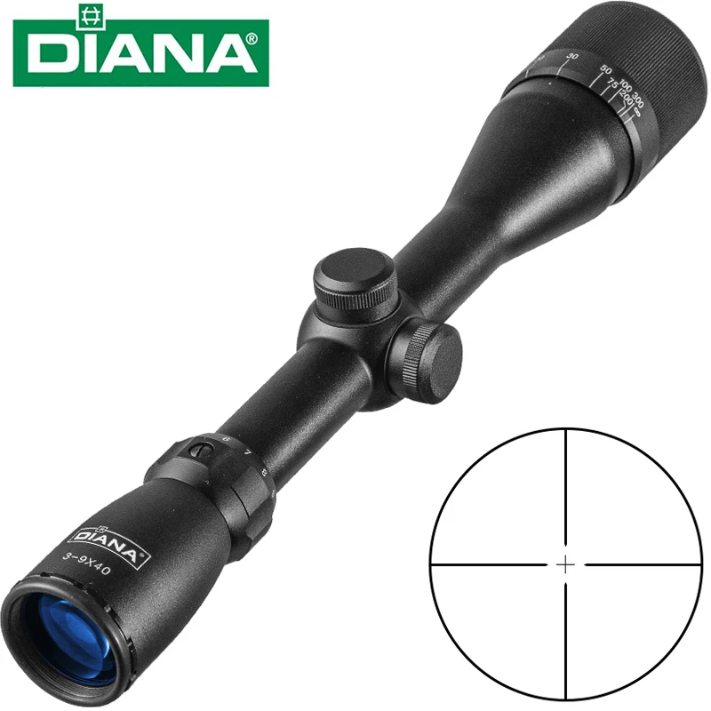 Tactical DIANA 3-9X40 AO Riflescope One Tube Cross Dot Reticle Optical ...