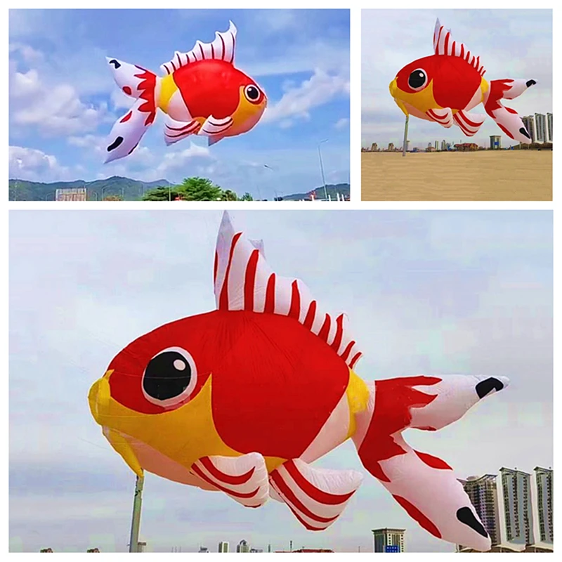 Free-Shipping-5m-large-soft-kites-flying-goldfish-kites-pendant ...
