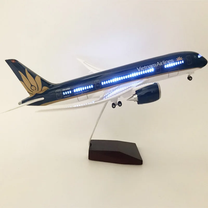 Length47cmVietnam-787-Lighted-Aircraft-Model-Decoration-Furniture ...