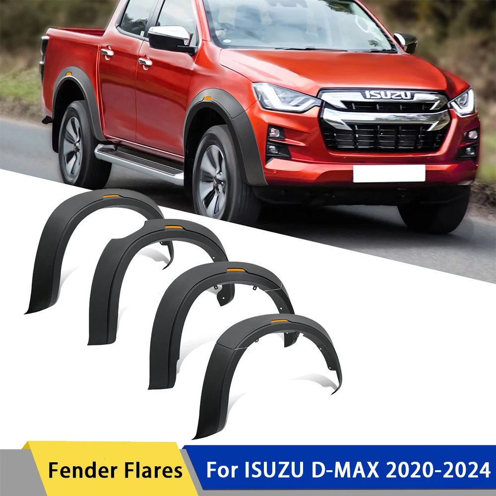 Fender Flares Wheel Arch with Reflector Fit for Isuzu D-max 2020 2021 ...