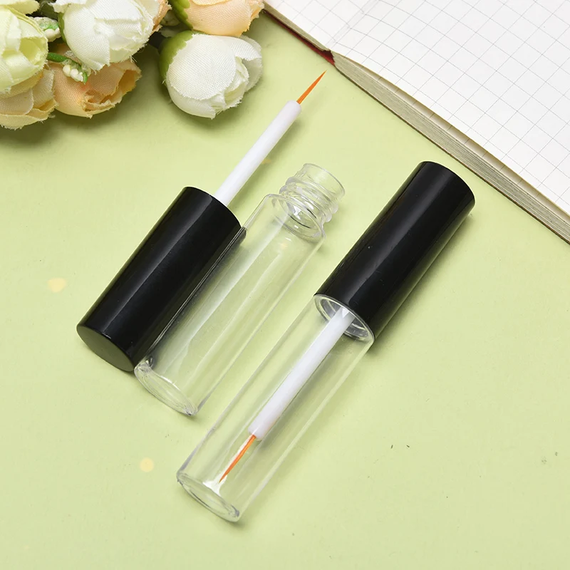 1PC 8ml Plastic Eyelash Growth Liquid Dispenser Bottle Fine Yellow Hair ...