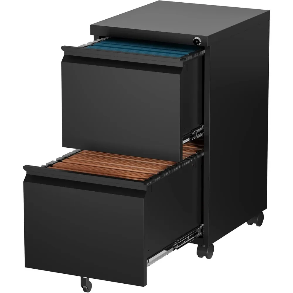 2-Drawer-File-Cabinet-with-Lock-Rolling-File-Cabinets-for-Home-Office ...