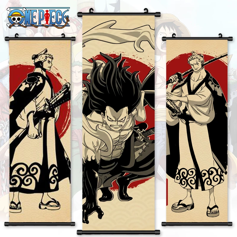 Wall-Artwork-Anime-Canvas-One-Piece-Painting-Luffy-Pictures-Zoro ...