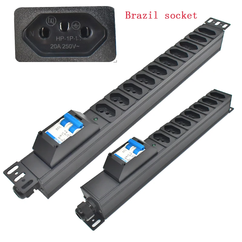 Rede-Gabinete-Rack-PDU-Power-Strip-Air-Switch-Distribution-Unit-Brasil ...