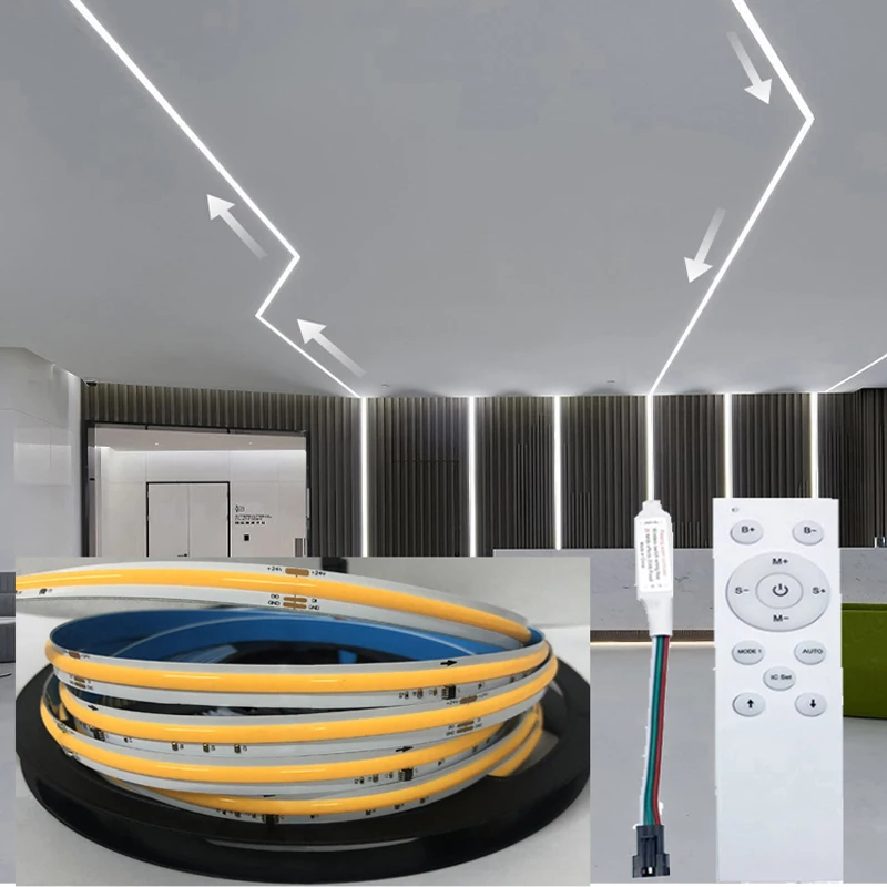WS2811 COB Running Water Flowing LED Strip Light DC24V 20M Horse Race ...