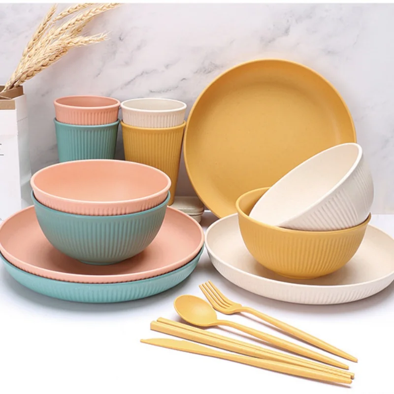 Creative-Wheat-Straw-Rice-Bowl-Household-Rice-Bowl-Lamian-Noodles-bowl ...