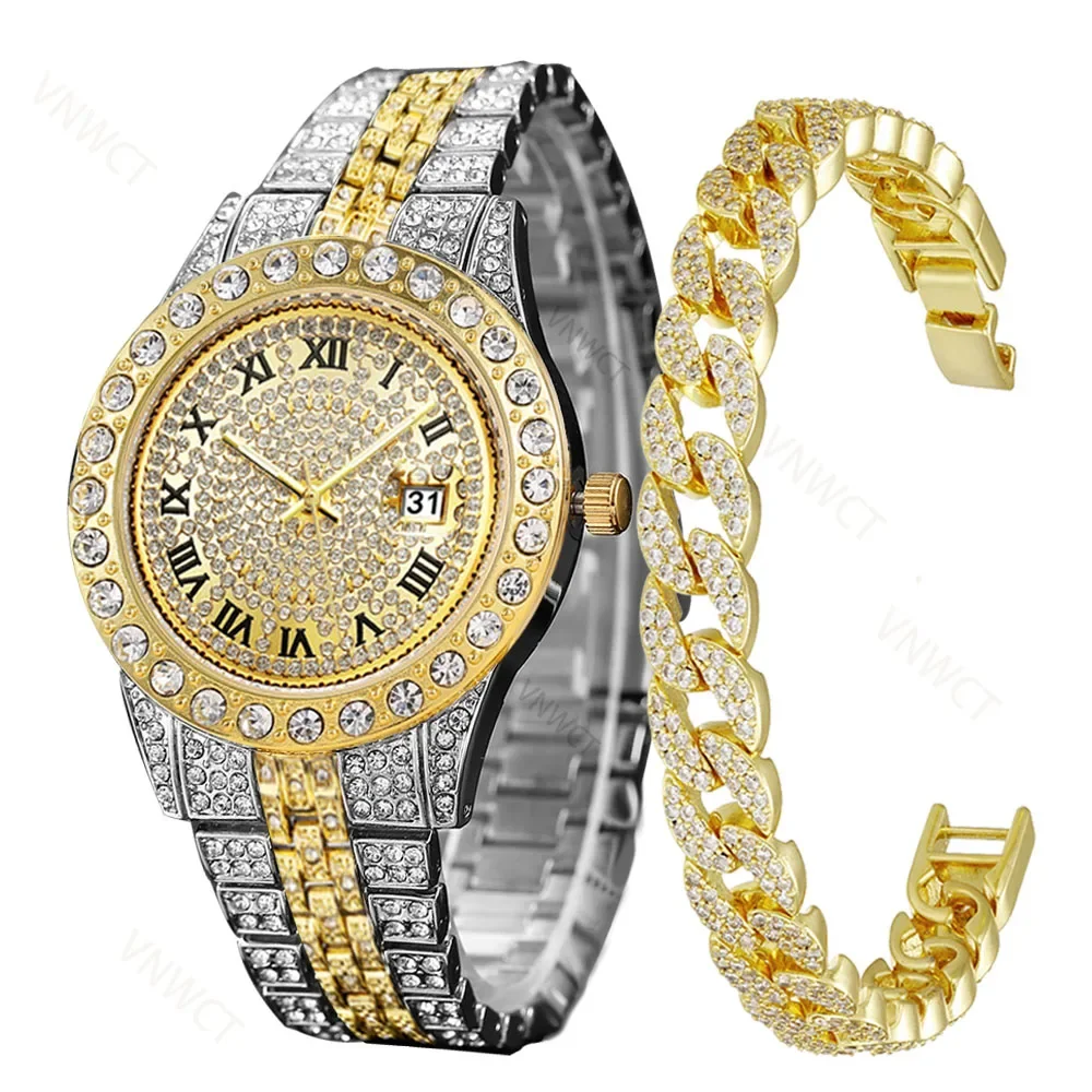 Luxury-Men-Watches-Diamond-Golden-Watch-Ladies-Wrist-Watch-Rhinestone ...