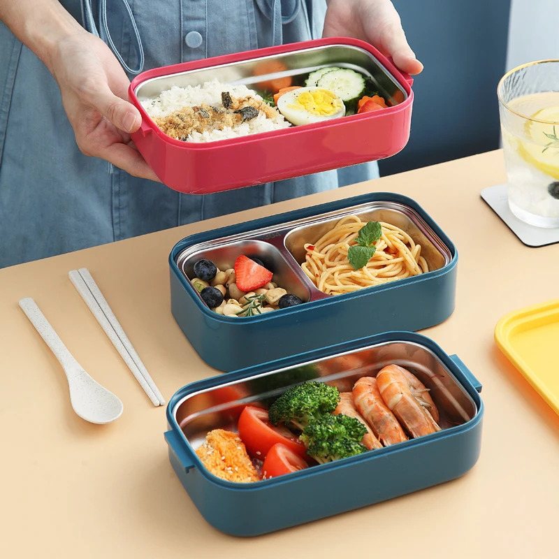 Stainless-Steel-Lunch-Box-for-Adults-Kids-School-Office-1-2-Layers ...