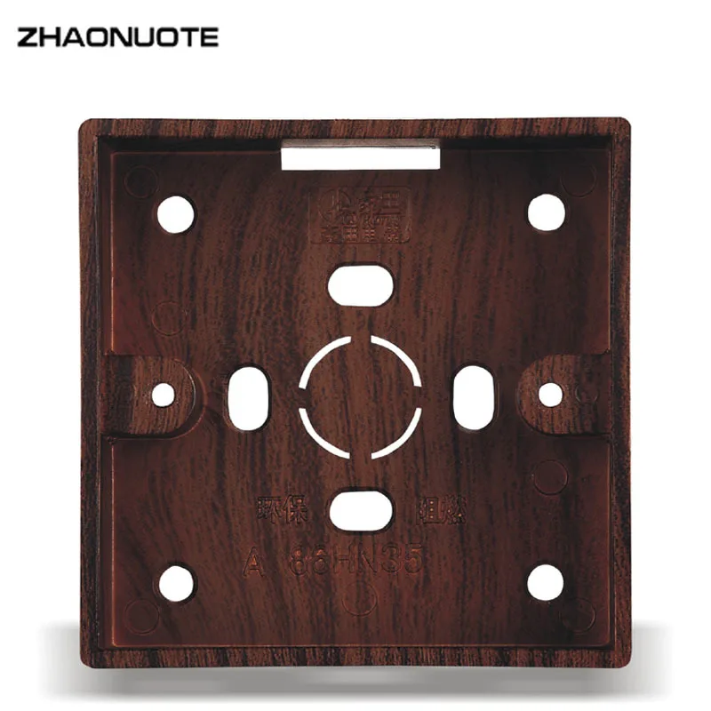 Retro Switch Outlet Bottom Box Wood Color 86 Type Switch Socket ...