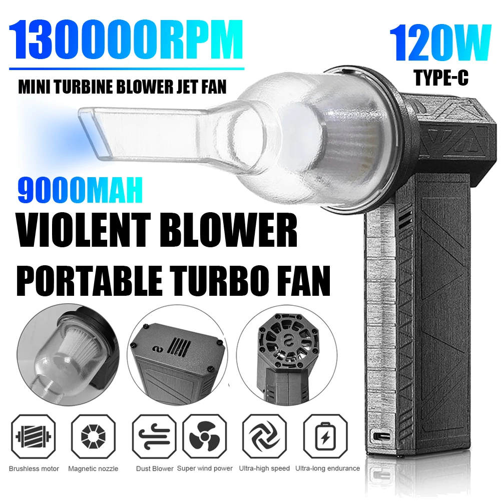 Mini-Turbo-Jet-Fan-Kit-130000RPM-Violent-Blower-Type-C-Handheld ...