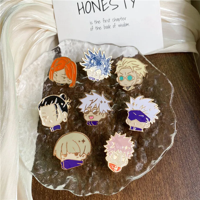 Broche de esmalte de dibujos animados de Jujutsu Kaisen, Yuji Fushiguro ...