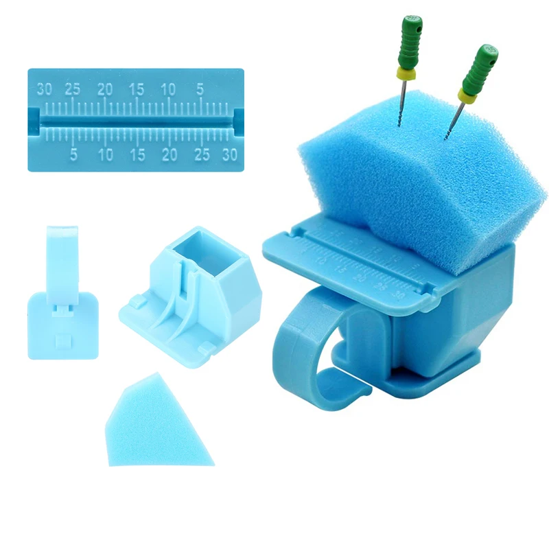 1-2pcs-Dental-Endodontic-Box-Root-Canal-Needle-Finger-Ring-with-Ruler ...