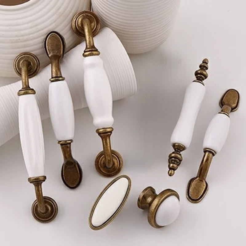 Zinc-Alloy-Ceramic-Handle-European-Style-Crack-Kitchen-Cabinet-Wardrobe ...