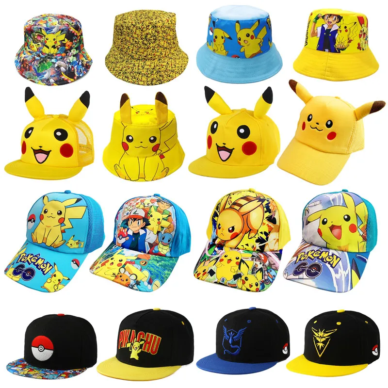 Pokemon-Baseball-Cap-for-Children-Pikachu-Hat-Hip-Hop-Cap-Figuras-Anime ...