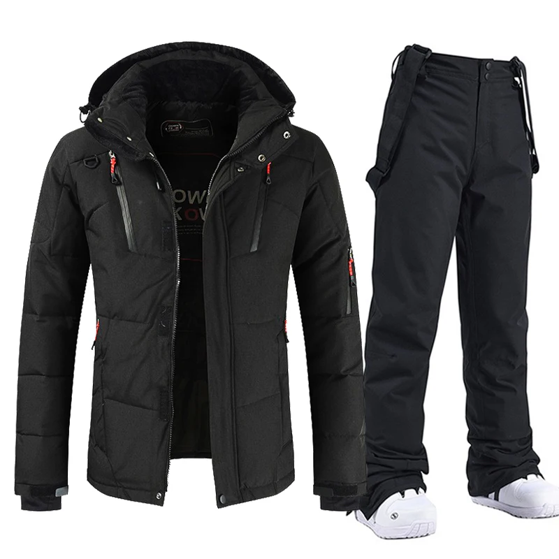 Men-s-Mountain-Ski-Down-Jacket-Pants-Windproof-Snow-Costume-Outdoor ...
