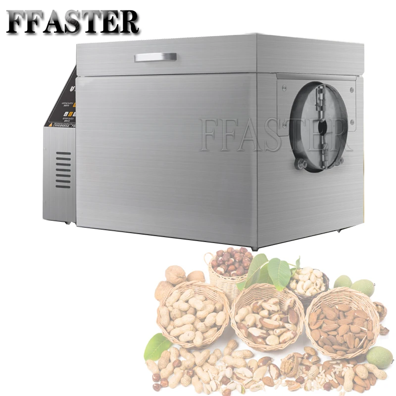 Commercial-Full-Electric-Nut-Roaster-Household-Small-Coffee-Beans ...