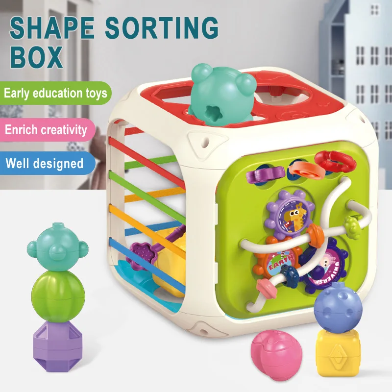 New-Colorful-Shape-Blocks-Sorting-Game-Baby-Montessori-Learning ...