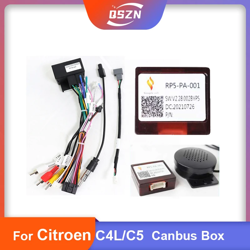 16Pin Canbus box Adaptor RP5-PA-001 For CITROEN C4L C3-XR C5 BERLINGO C-QUATRE C4 Jumpy ...