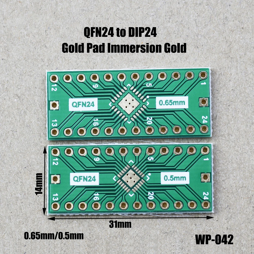 1pcs-QFN24-Turn-DIP24-SMD-DIP-Switch-Adapter-Plate-0-5mm-0-65mm-QFN24-To-DIP24.jpg