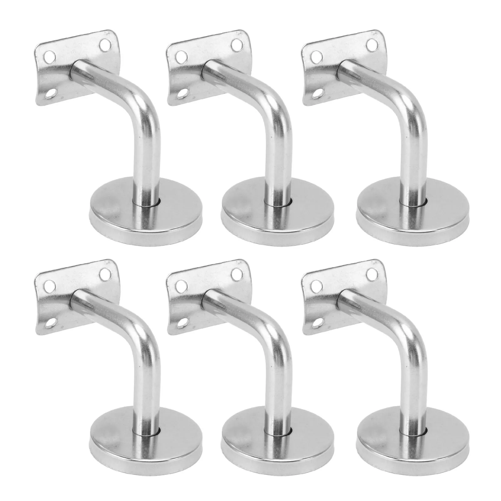 6Pcs-Wall-Handrail-Bracket-304-Stainless-Steel-Strong-Bearing-Stair ...