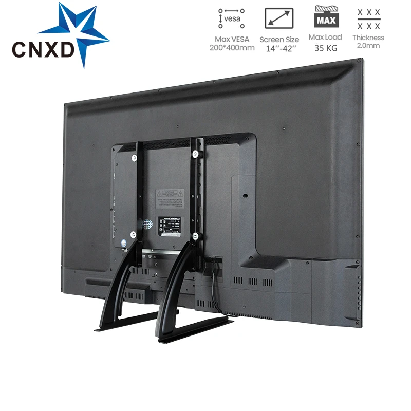 범용 TV 스탠드 다리 TV 발, 14 42 인치 LCD, LED, OLED, 플라즈마 TV용, 평면 및 곡선 스크린용 테이블 ...