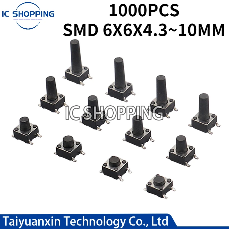 1000PCS SMD 4Pins 6x6 6 6 4 3 4 5 5 5 5 6 6 5 jpg 1000pcs-smd-4pins-6x6-6-6-4-3-4-5-5-5-5-6-6-5-jpg