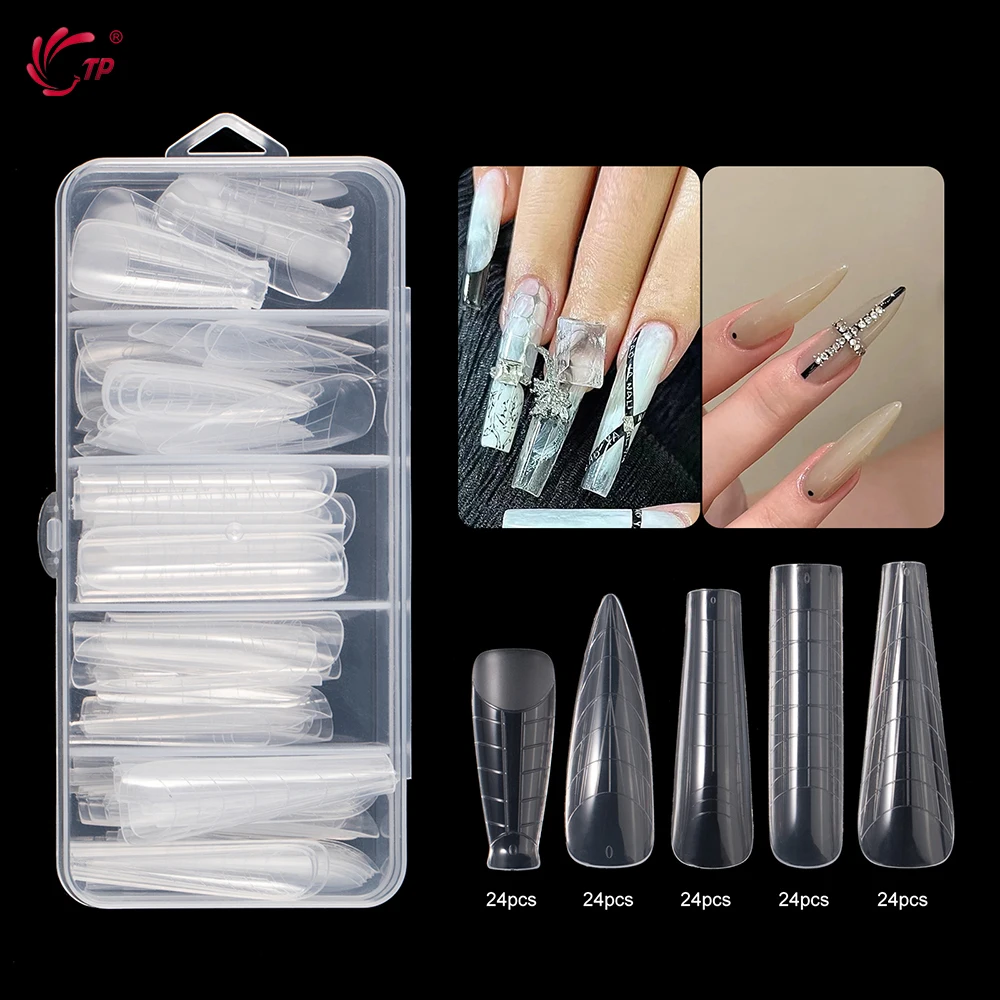 TP-98-120-145pcs-Clear-Dual-Nail-Mold-Full-Cover-Quick-Building-Gel ...