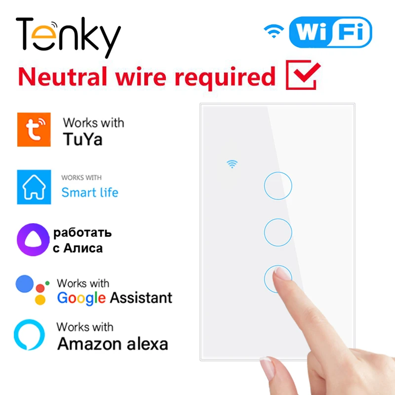 Smart Switch Wifi | Neutral Wire | Touch Switch | Automation Modules ...