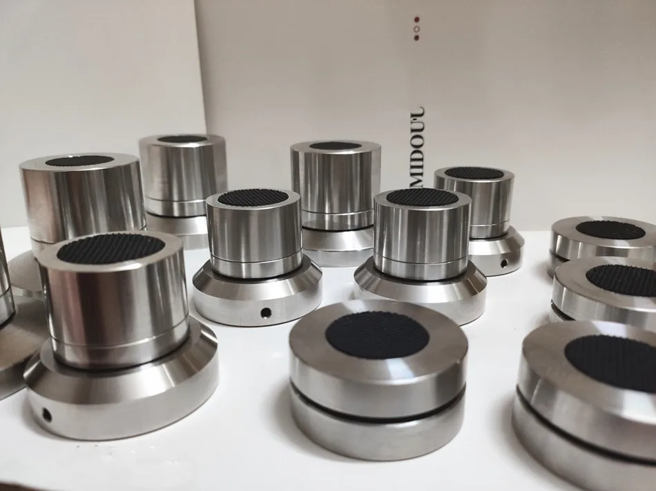 FE HIFI Audio Stainless Steel Speaker Foot Pad Ceramic bead Ball Anti ...