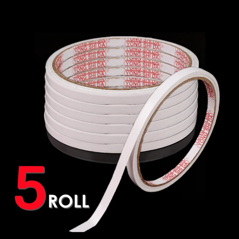 5Pack-0-5x800cm-Double-Sided-Adhesive-Tape-for-Gift-Wrapping-Photo ...