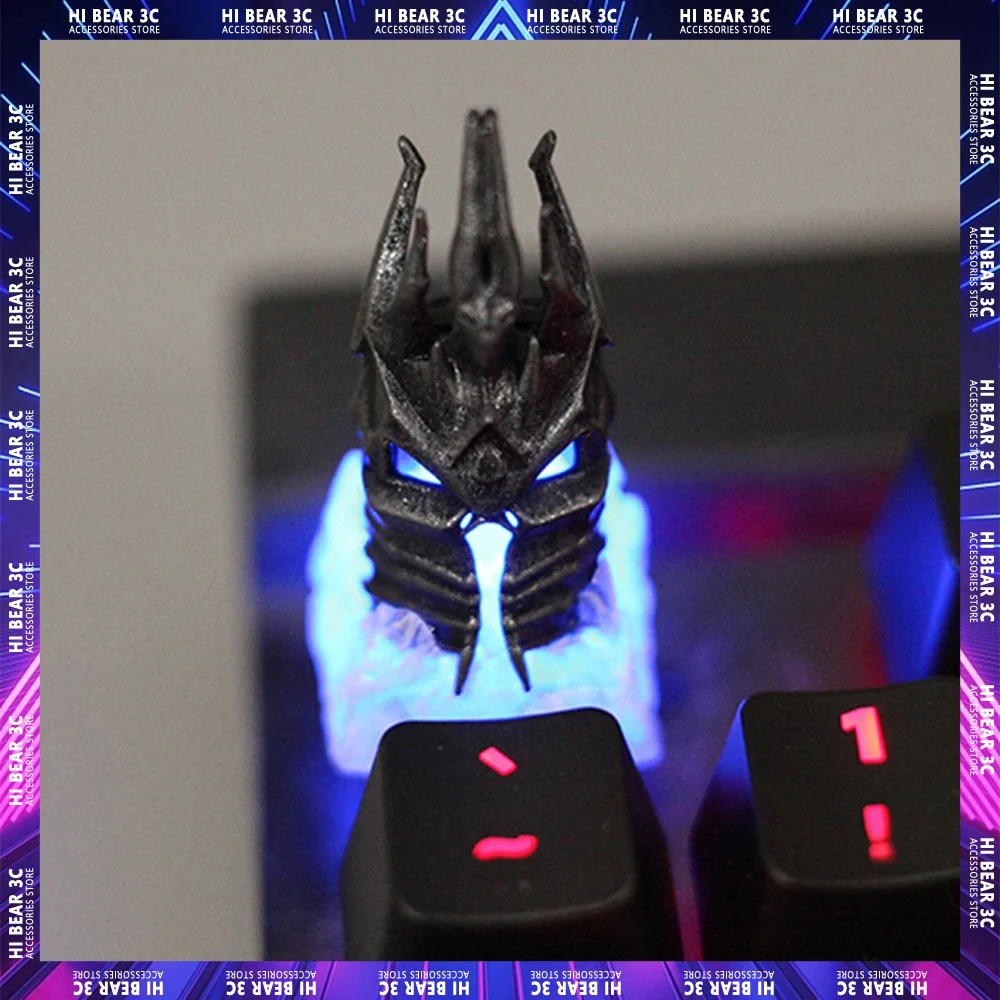 Lich-King-Keycaps-Light-Transmission-Handwork-Resin-Keycaps-For-Pc ...