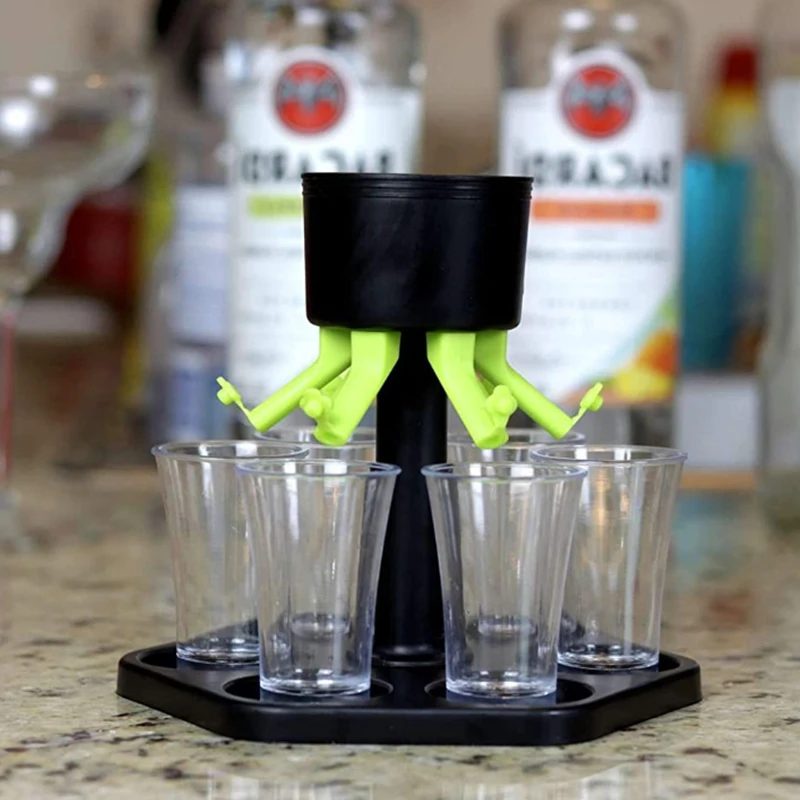 6-Shot-Glass-Games-Dispenser-Wine-Whisky-Beer-Wine-Liquor-Dispenser-Bar ...