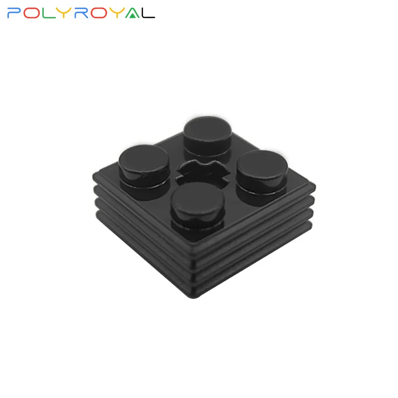 Building Blocks Technicalal Parts 2x2 Striped Shaft Hole Brick 10 Pcs ...