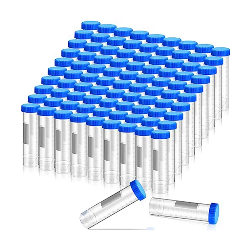 100-Count-50Ml-Centrifuge-Tubes-With-Screw-Caps-Test-Tubes-Lids ...